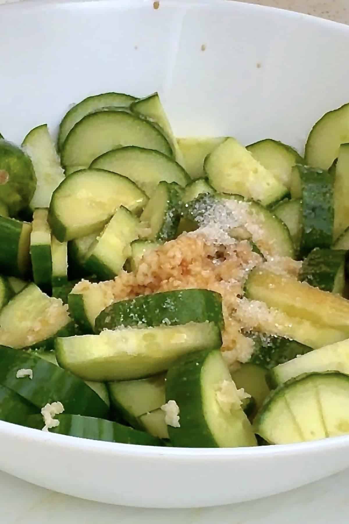 Spicy Cucumber Salad - Stuff Matty Cooks